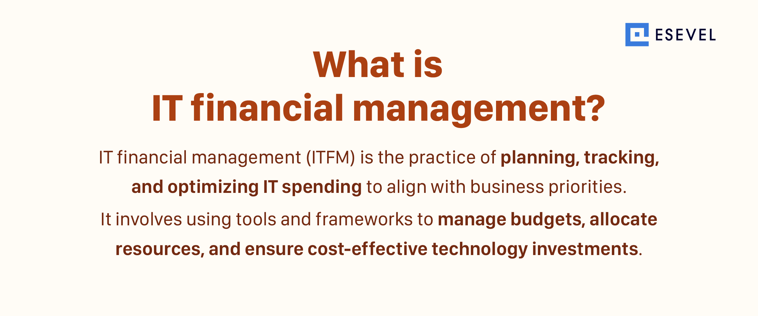 This is achieved by using financial management tools and frameworks to ...